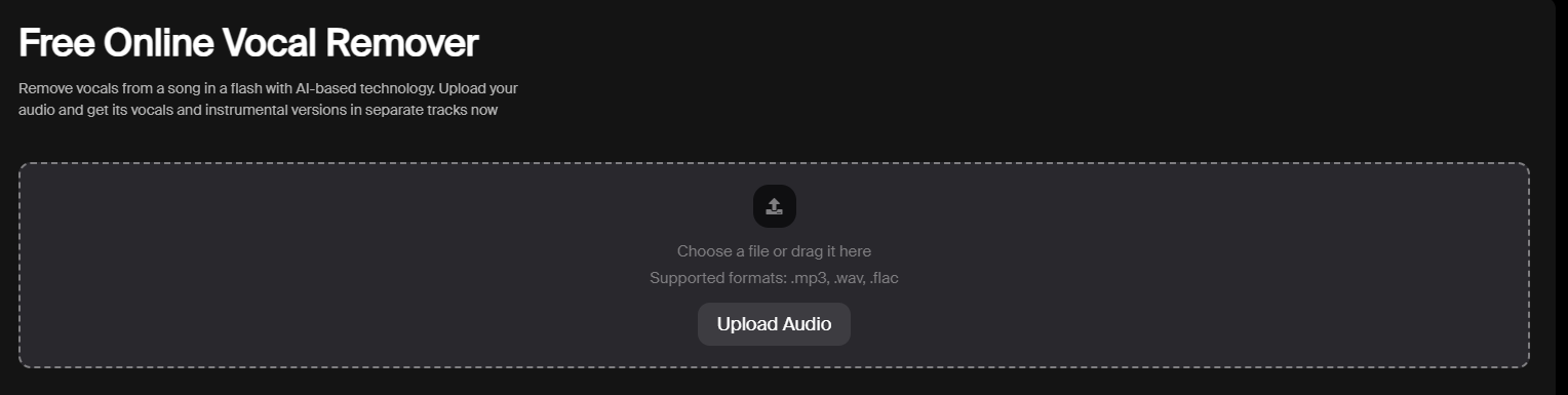 Remove Vocals From Audio Tracks - Voice.ai