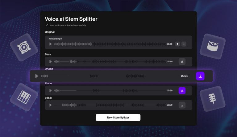 Best Stem Audio Splitter- Voice.ai