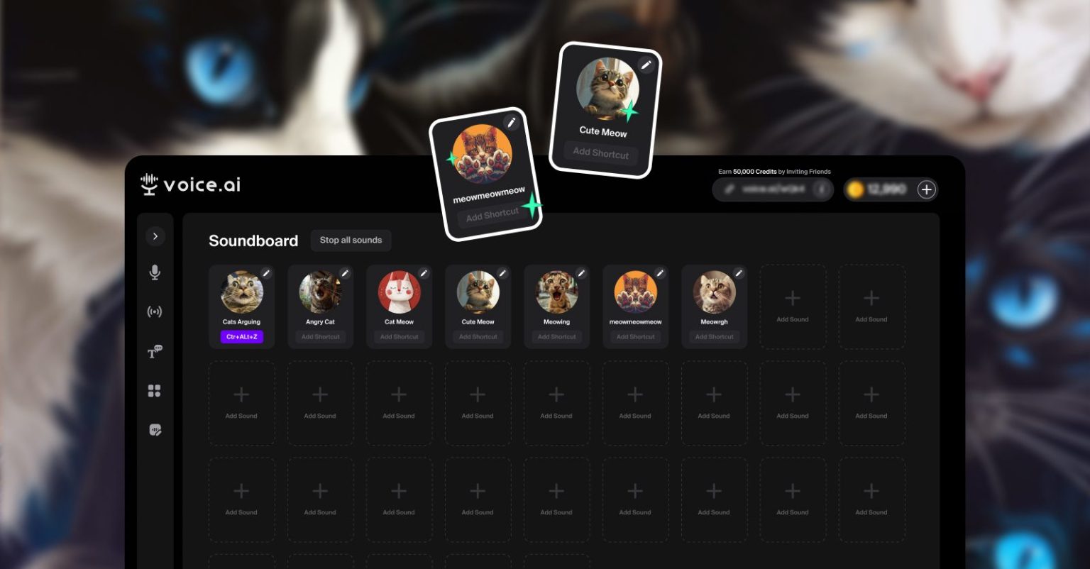 Best Free Cat Meow Soundboard - Voice.ai