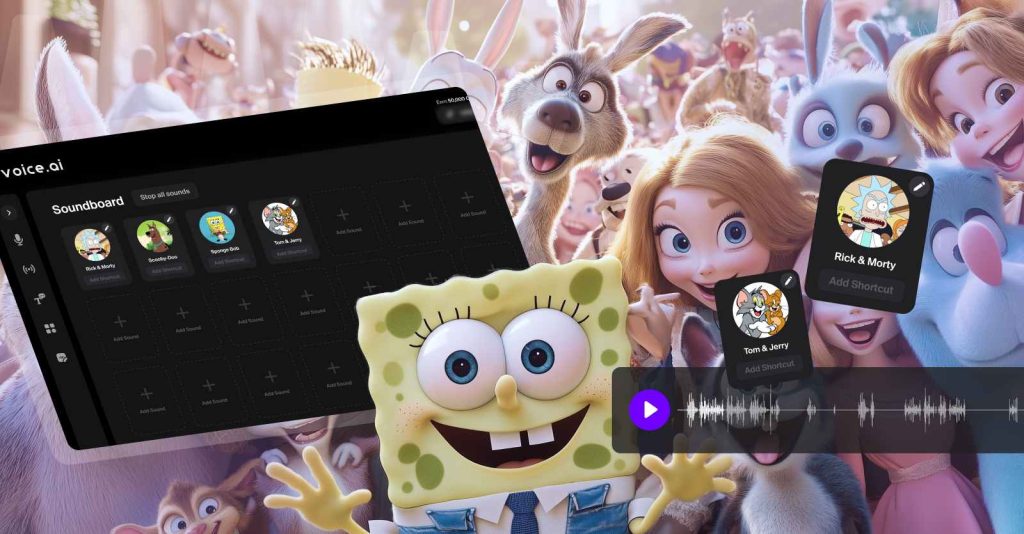 Free Cartoon Soundboard - Voice.ai