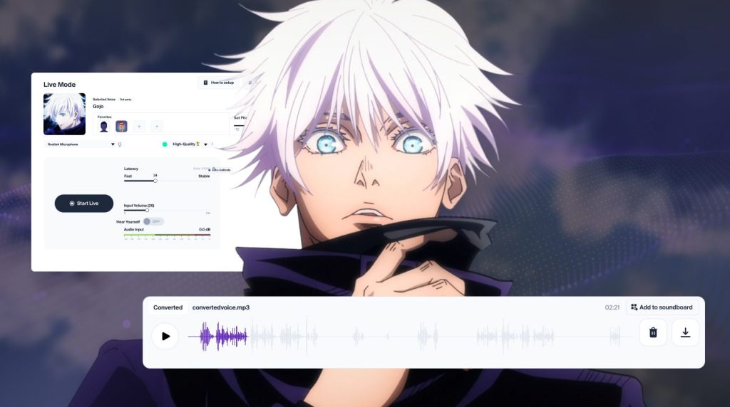Free Gojo AI Voice Generator - Voice.ai