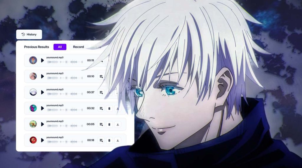 Free Gojo AI Voice Generator - voice.ai