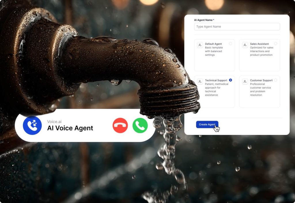 AI Voice Agent for Sewage Companies - Voice.ai