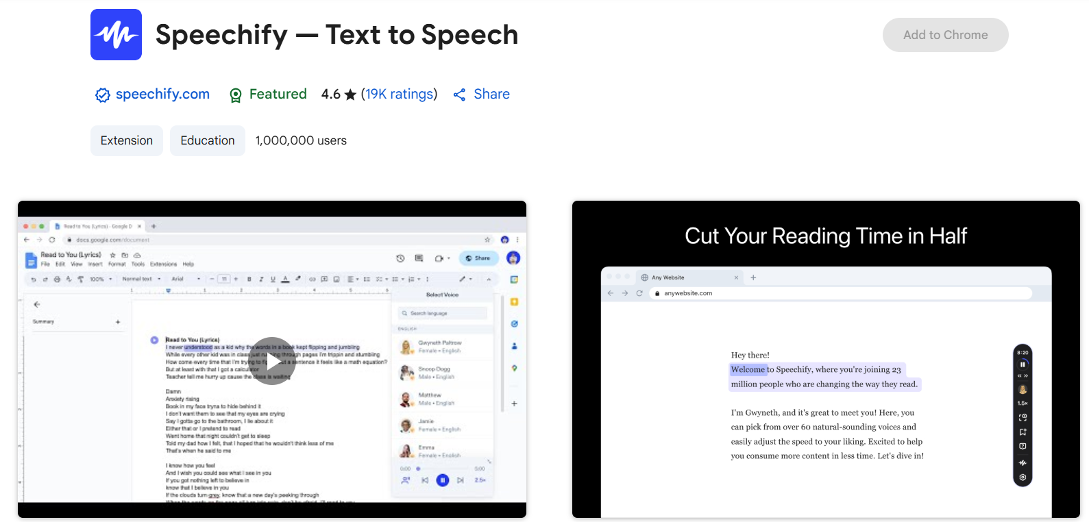 20 Best Text To Speech Chrome Extensions To Turn Any Webpage Into Audio