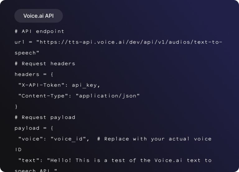 Text To Speech Voices by Voice.ai